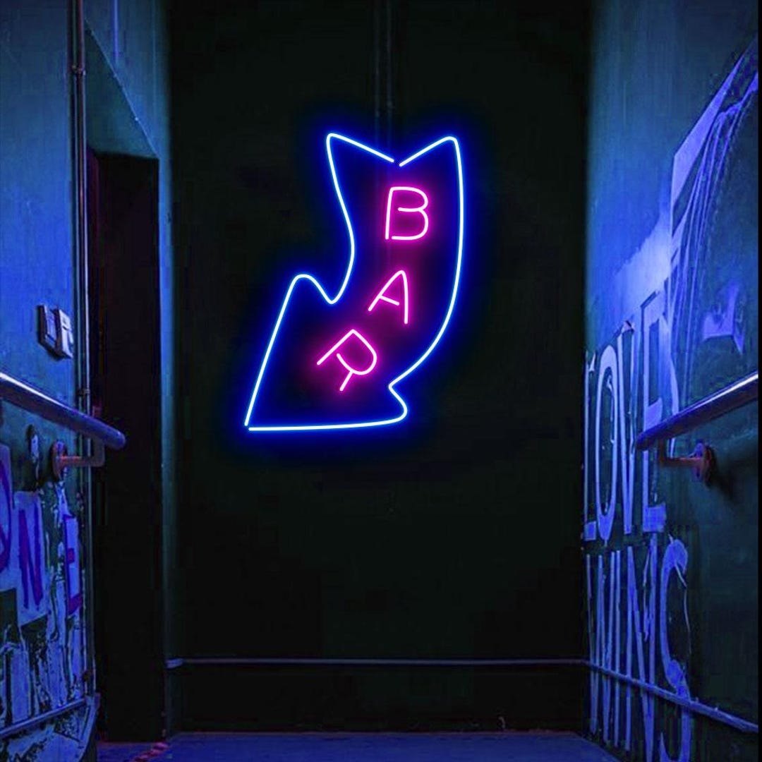 Bar Neon Sign, Bar LED Light, Bar Open Wall Art, Pub Club Neon Sign ...