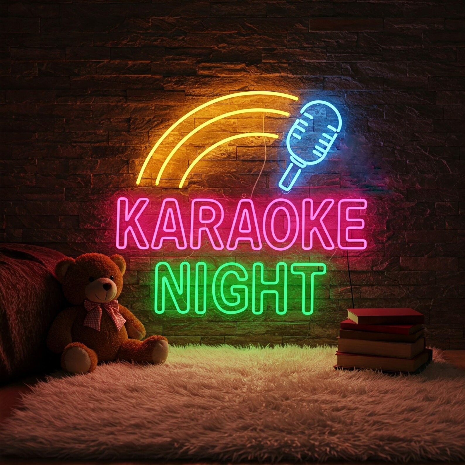 Custom Karaoke Neon Sign, Karaoke Night Neon Sign, Karaoke Night LED ...