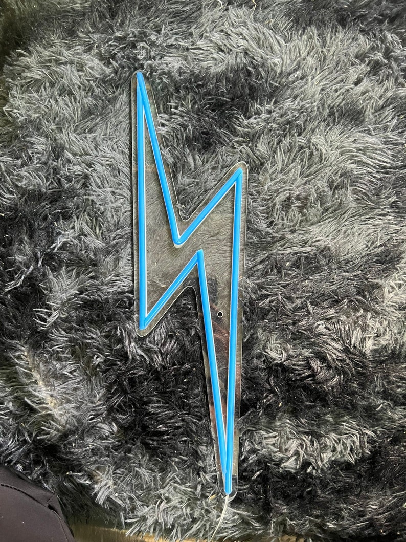 Lightning Bolt Neon Sign, Flash Neon Sign, Lightning Bolt Neon Sign ...
