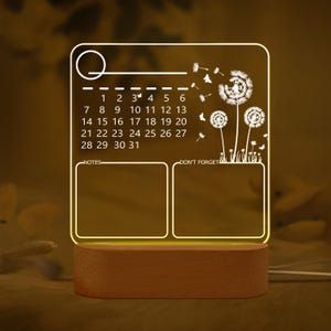 Creative Rewritable Message Board Night Light, Led Note Board Night ...