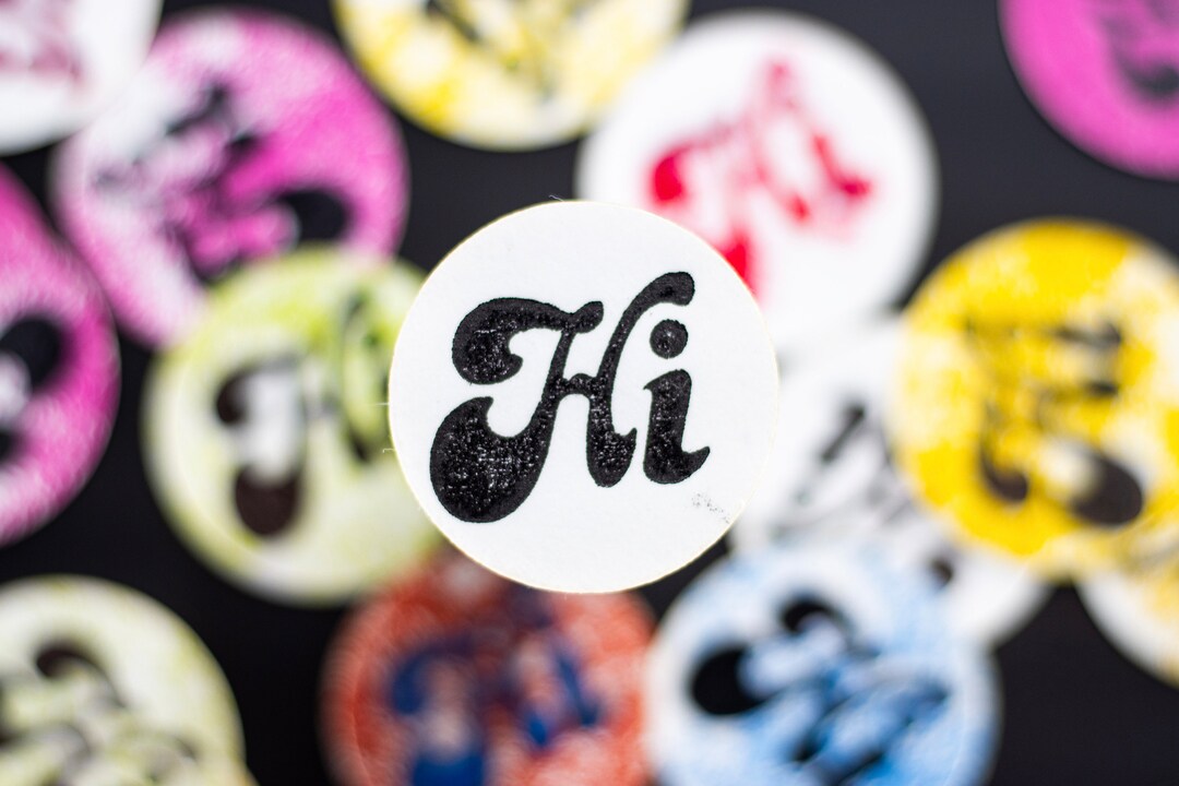 Hi Sticker - Etsy