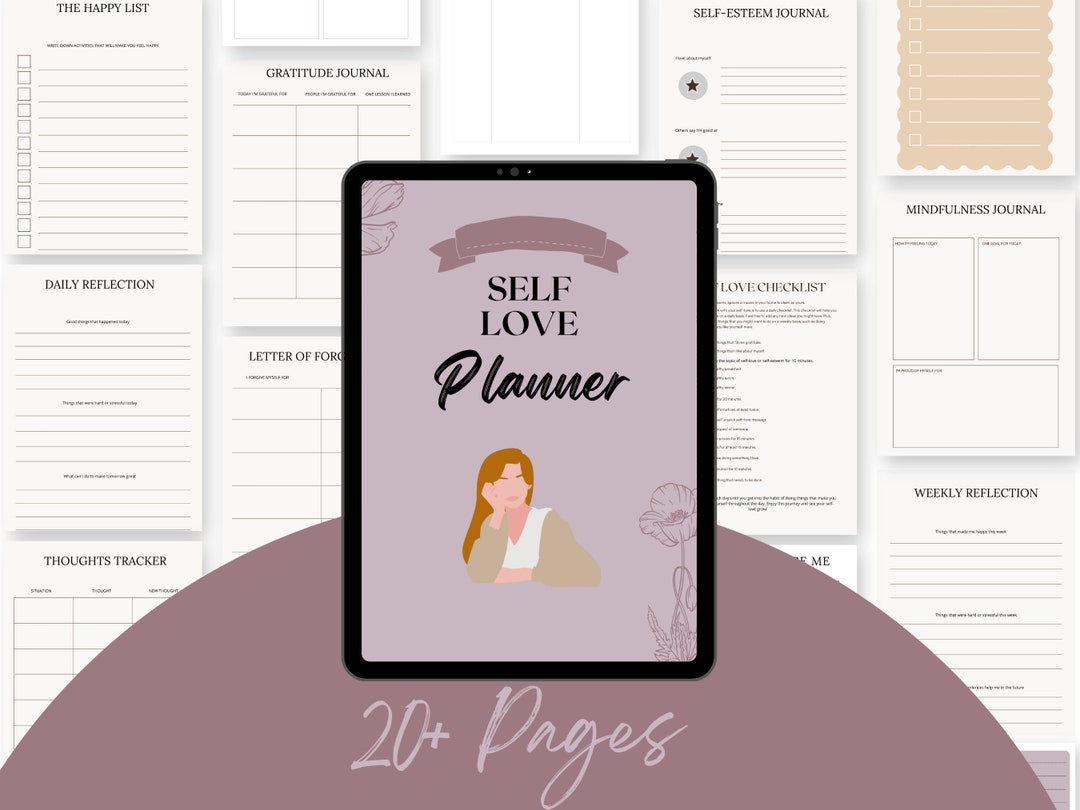 Printable Self-love Planner Daily Journal for Mindfulness and Growth - Etsy