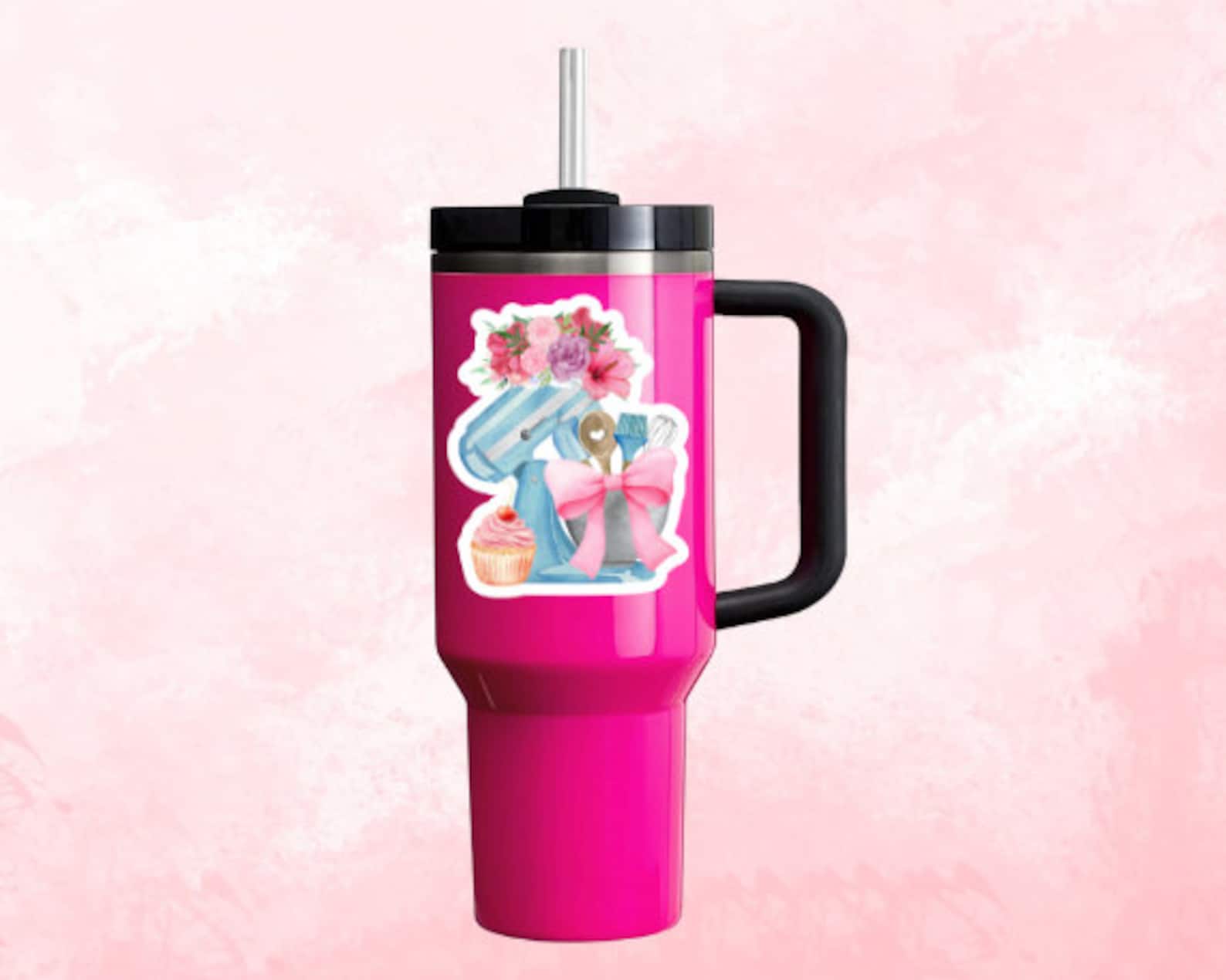 Coquette Floral Baking Mixer Instant Download Watercolor PNG File for ...