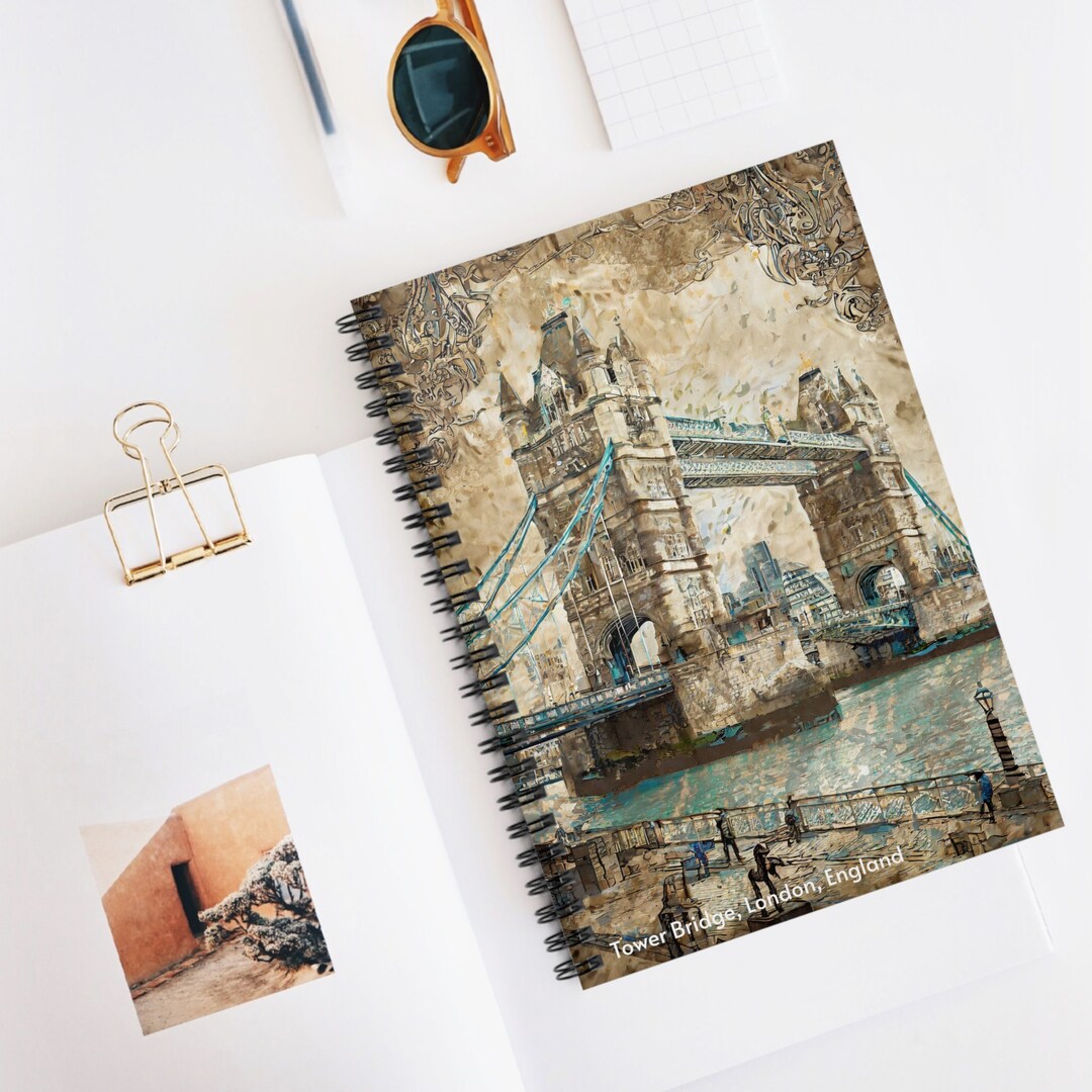 London Tower Bridge Wanderlust Collection Reading Journal Spiral ...