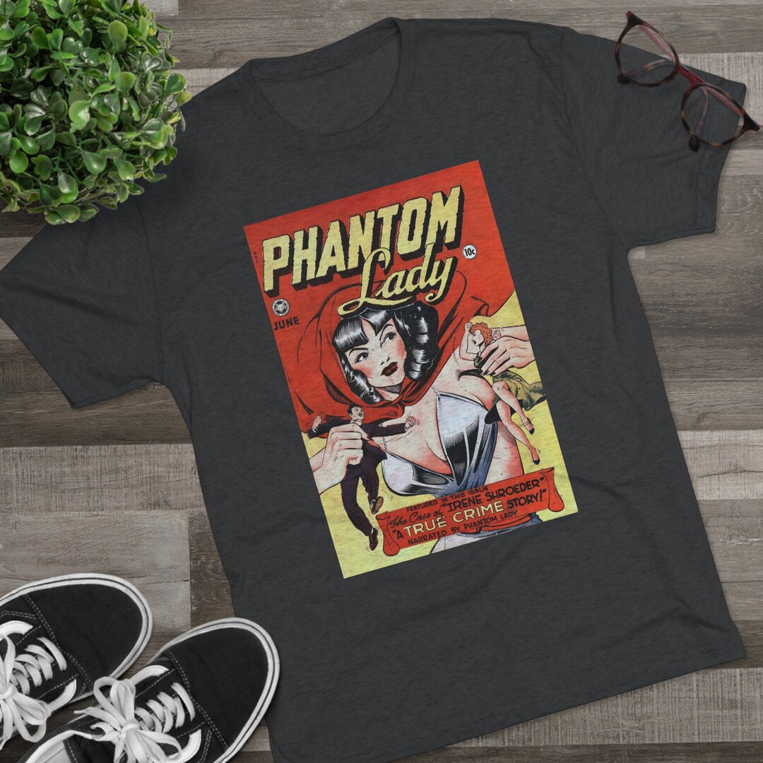 Phantom Lady Issue 18 Golden Age Comic Book Collection Unisex Tri-blend ...