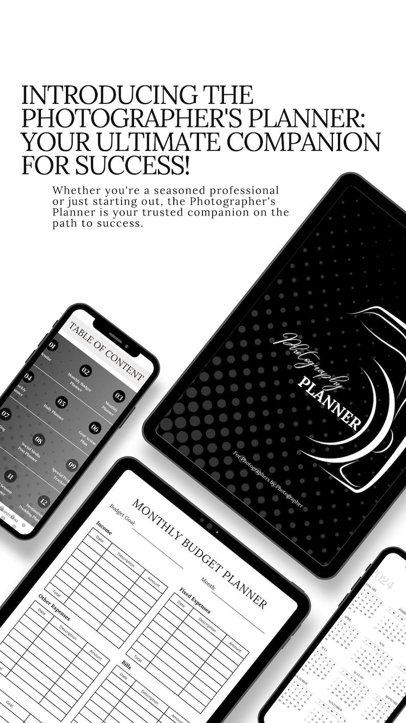 Introducing the Photographer's Planner: Your Ultimate Companion for ...