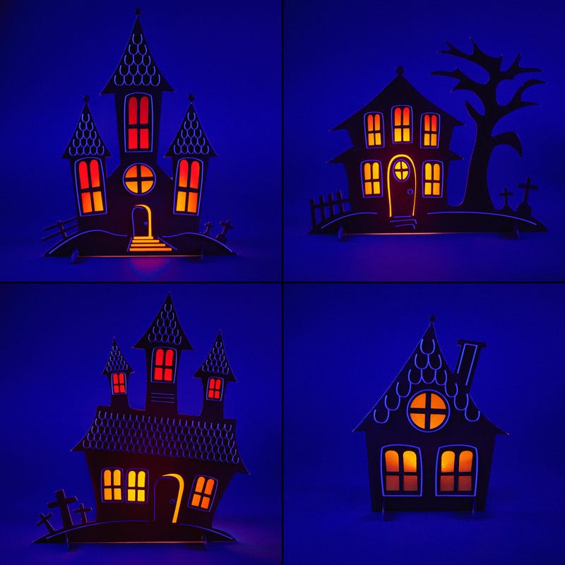 Halloween Village - Etsy