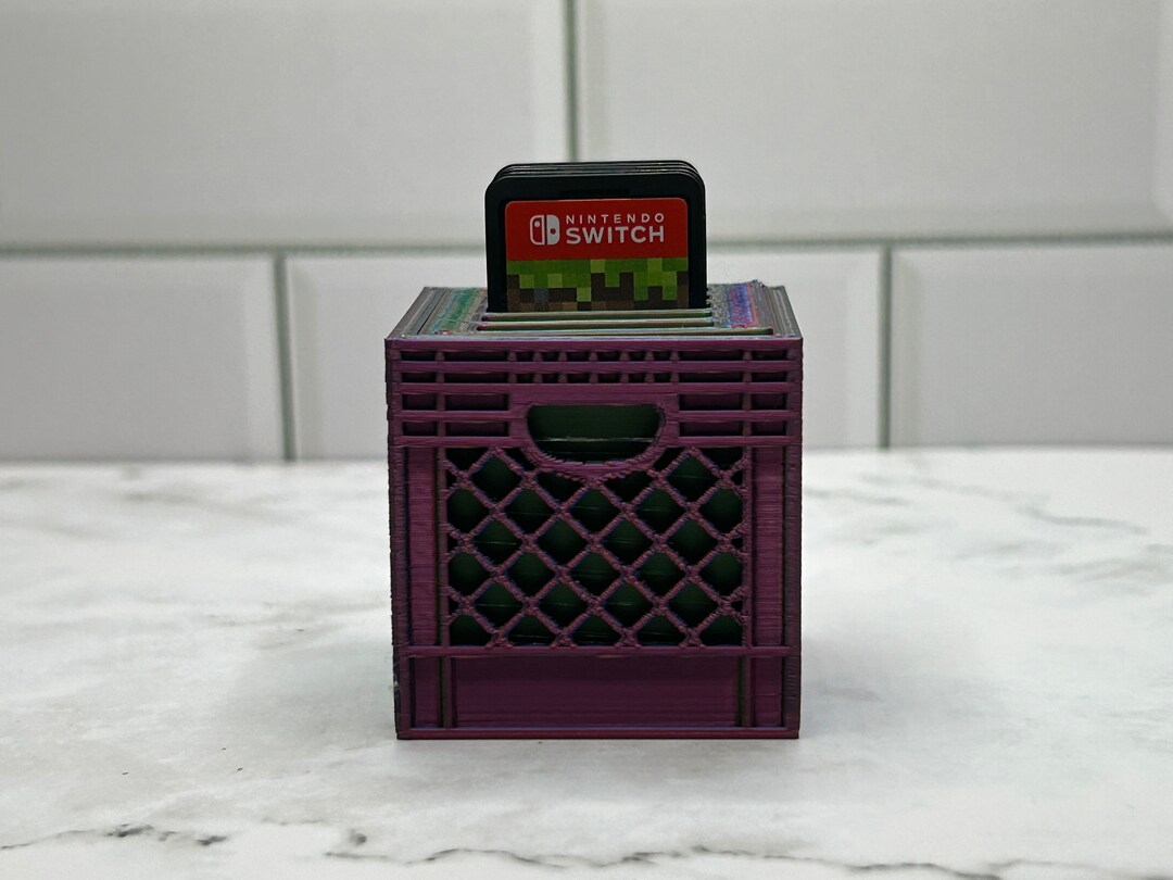 Switch Game Holder Crate, Gaming Storage Organizer, Switch Game Case ...