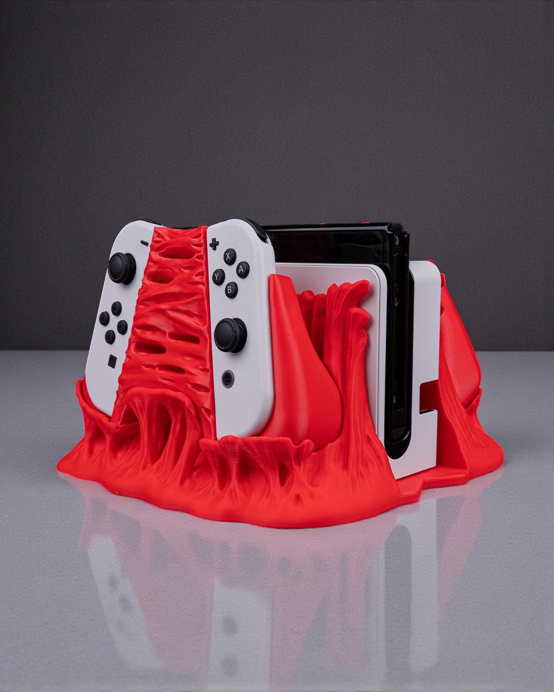 Bubble Gum Nintendo Switch Dock & Joy-con Holder | Gum Design Switch ...