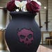 Dark Skull Flower Vase: Gothic Planter Pot, Creepy Home Decor - Etsy