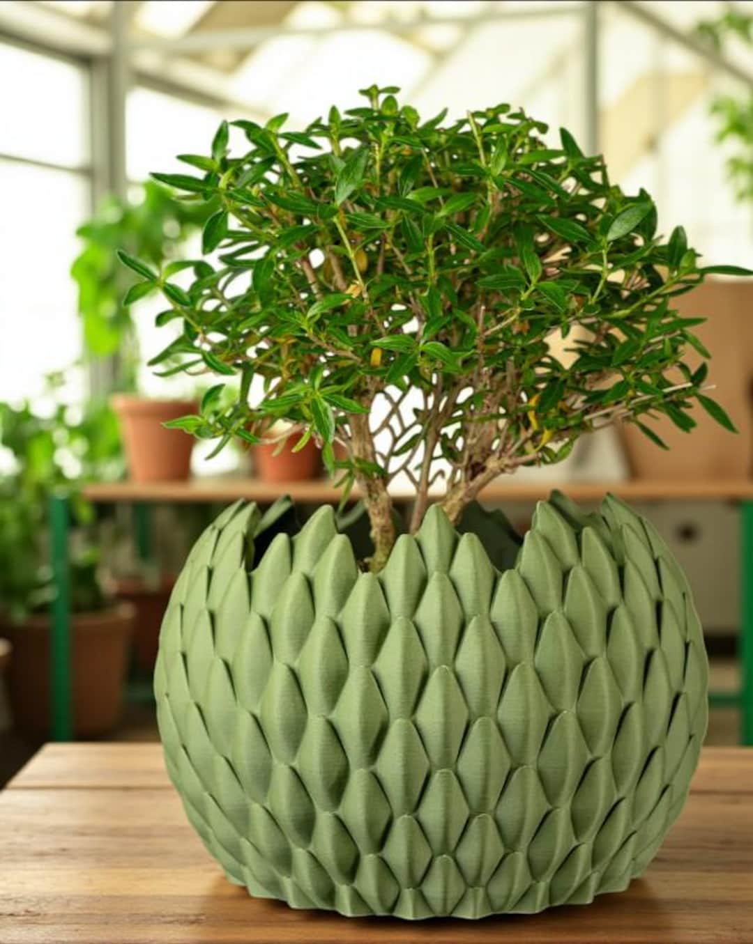 Dragonscale Flower Pot | Dragon Scale Design Planter - Etsy