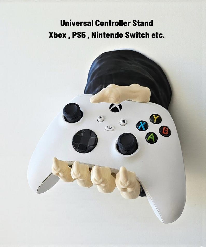 Grim Reaper Headset and Controller Wall Mount: Gothic Gaming Decor - Etsy
