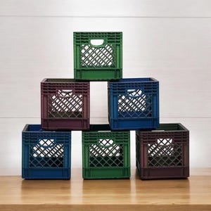 Stackable Plastic Mini Crates: Small Item Storage - Etsy