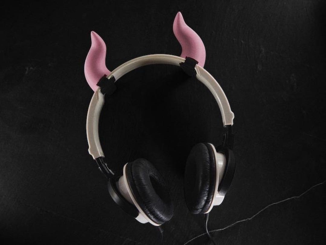 Anime Headset Demon Horns | Anime Headset Ears, Anime Horn Headphone ...
