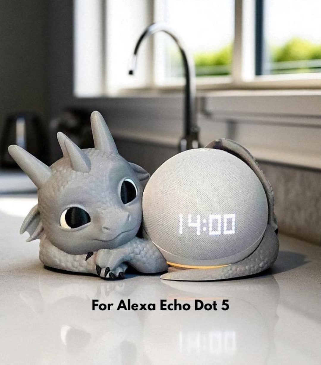 Baby Dragon Alexa Echo Dot 5 Holder | Whimsical Home Decor - Etsy