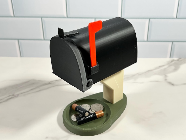 Mini Desktop Mailbox, Business Card Holder, Office Desk Storage, Key ...