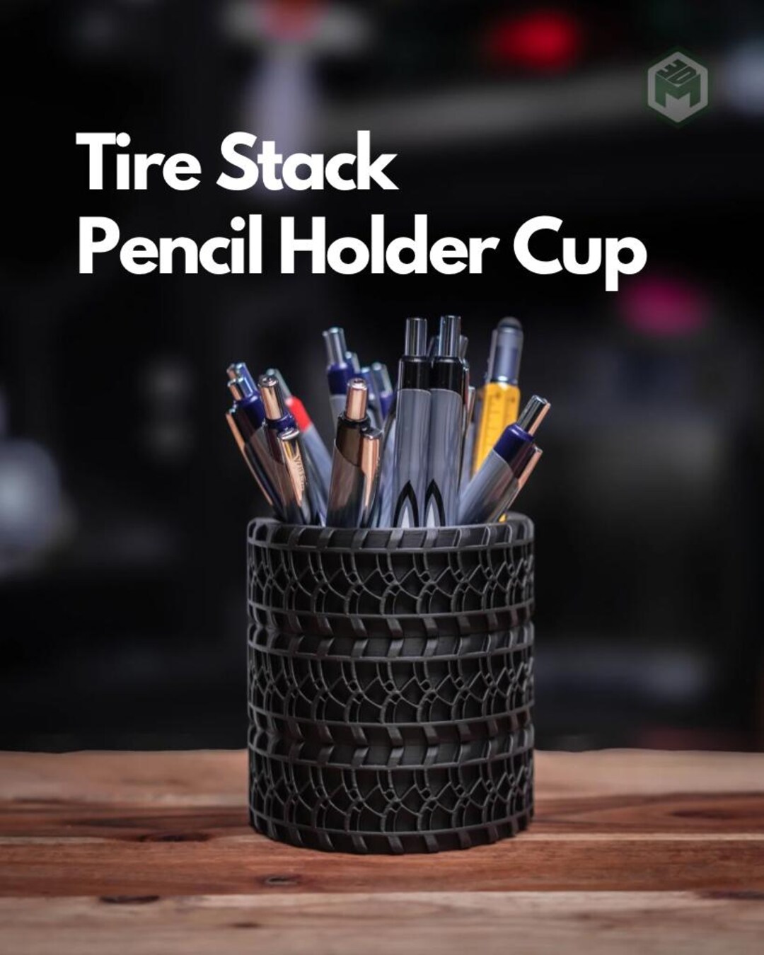 Tire Stack Pencil Holder | Car Tire Pencil Holder, Rubber Tire Pencil ...