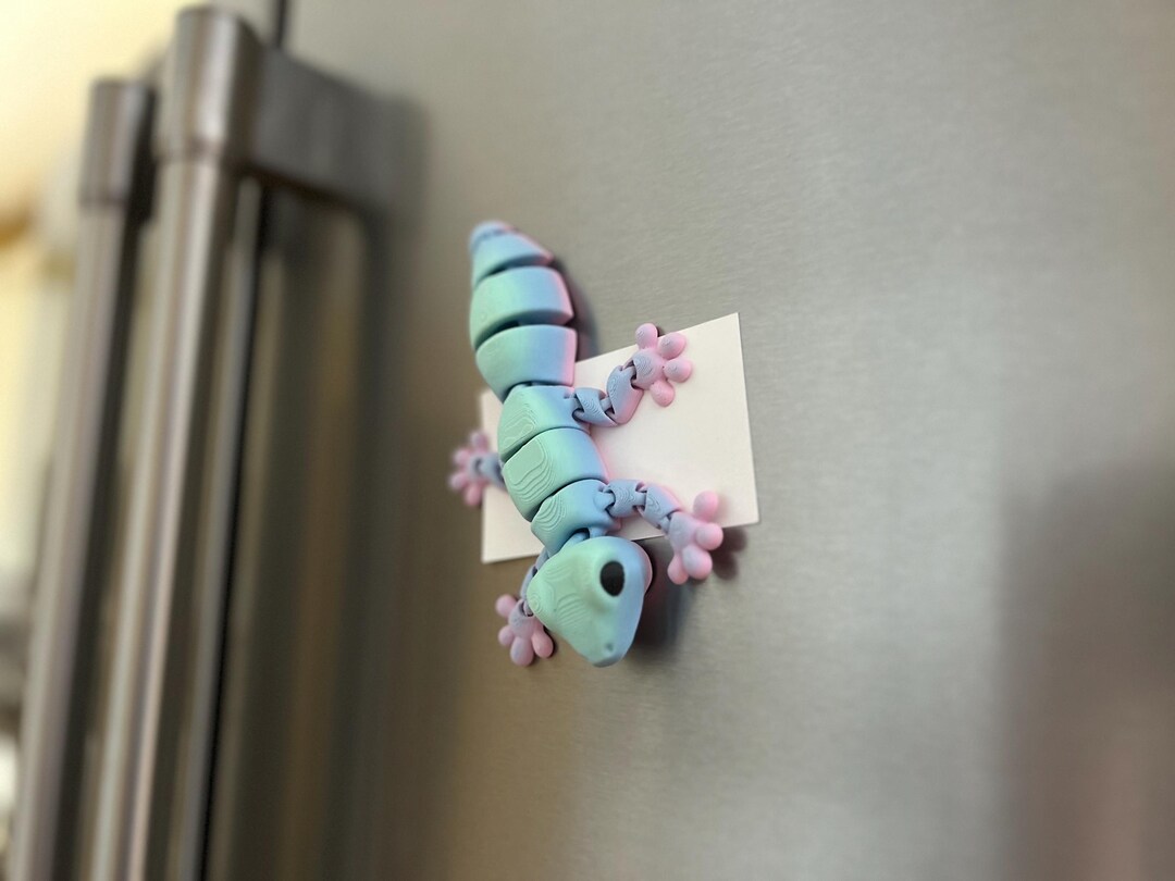 Flexi Gecko Fridge Magnet: Articulated Lizard Kitchen Decor - Etsy