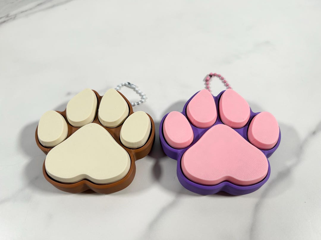 Pet Paw Fidget Clicker | Dog Paw Fidget Clicker, Animal Fidget Clicker ...