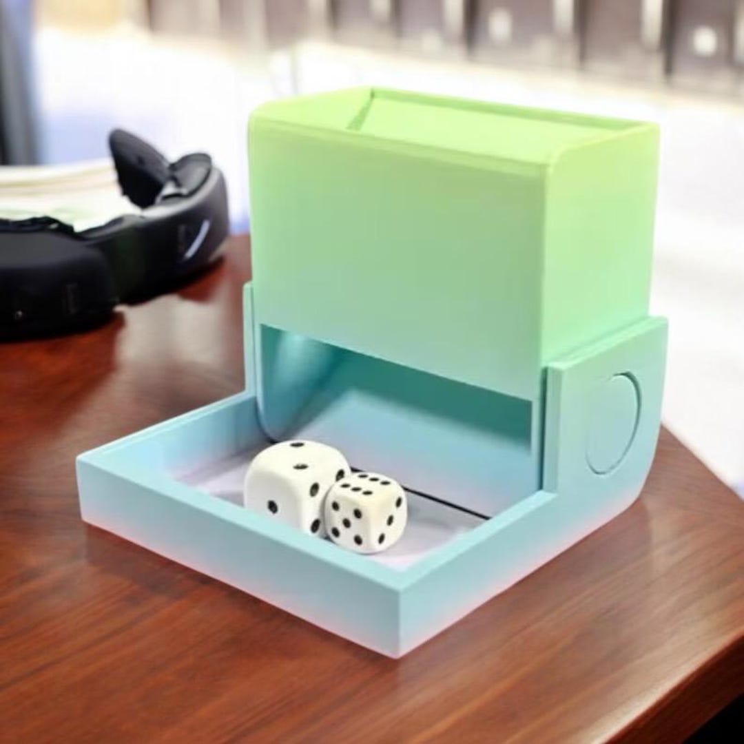 Compact Folding Dice Tower: Portable DND Gaming Accessory - Etsy