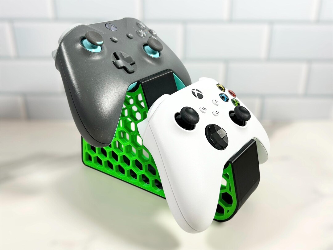 Double Gaming Controller Stand | Honeycomb Controller Stand, Honeycomb ...