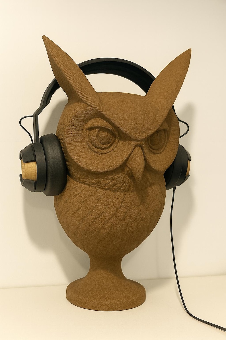 Owl Headphone Stand: Gaming Desk Decor, Headset Holder - Etsy