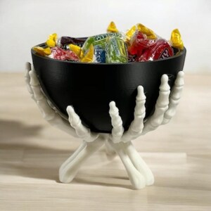 Skeleton Hands Halloween Candy Bowl: Spooky Party Decor - Etsy