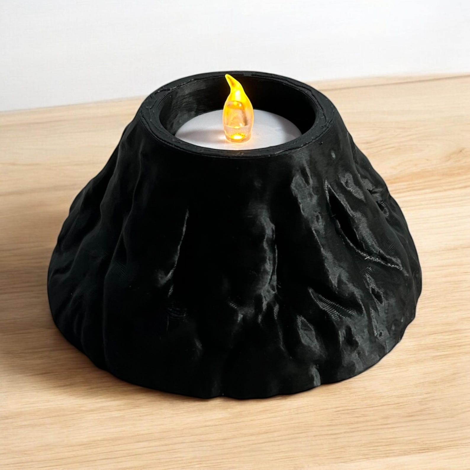 Volcano Tea Light Holder: Nature Inspired Lava Candle Display - Etsy