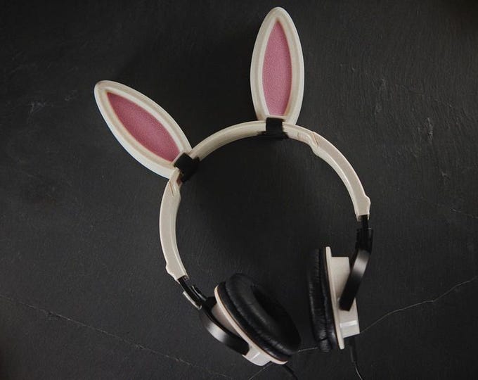 Pink Rabbit Ears for Headphones, Headset & Cosplay Props. Twitch ...