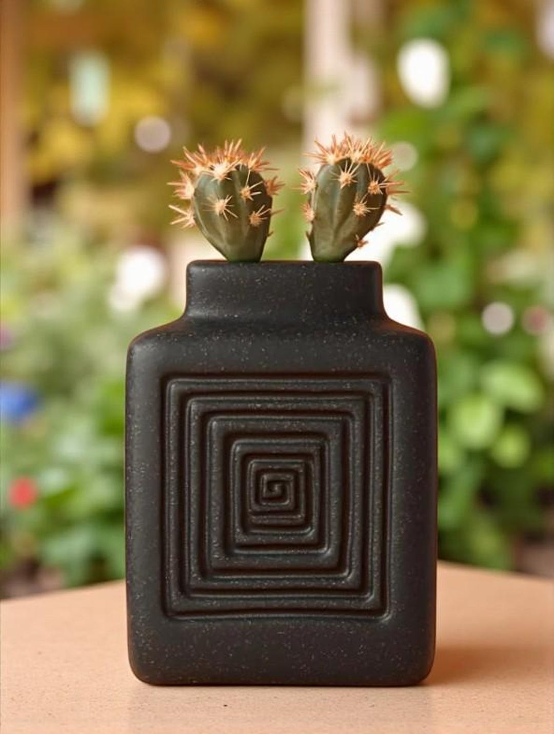 Labyrinth Succulent Pot | Maze Pattern Planter | Modern Succulent Vase ...