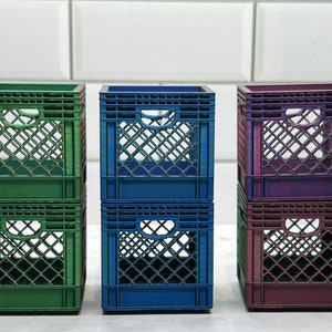 Stackable Plastic Mini Crates | Small Item Crate, Mini Storage Bin ...