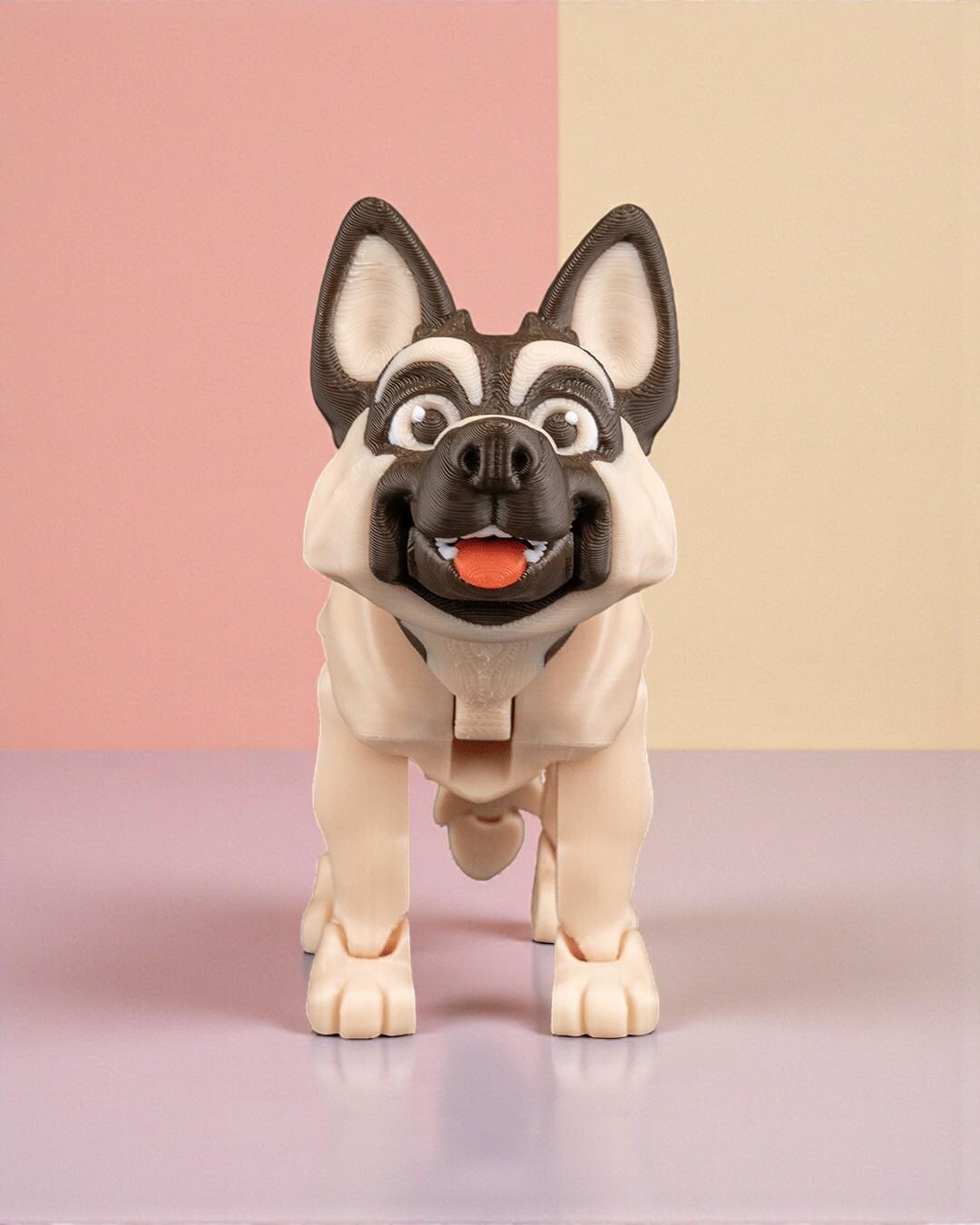 Articulated German Shepherd | Poseable Dog Desk Decor - Etsy