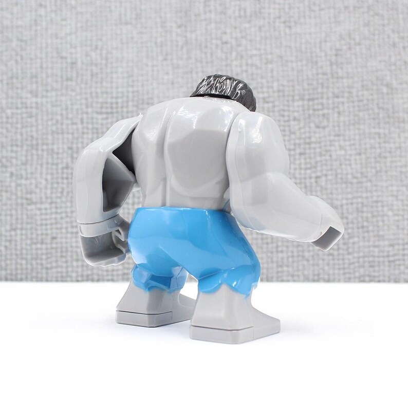 Custom Made Super Hero Hulk gray Figure Bigfig Block Toy for Comic ...