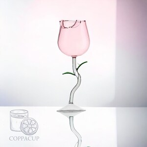 Rose Glass Romantic, Rose Shaped Wine Glass, Elegant Floral Glass ...