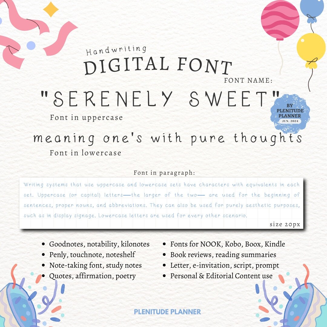 Handwritting Font for Note-taking, Poetry, Letters Cute & Neat Study ...