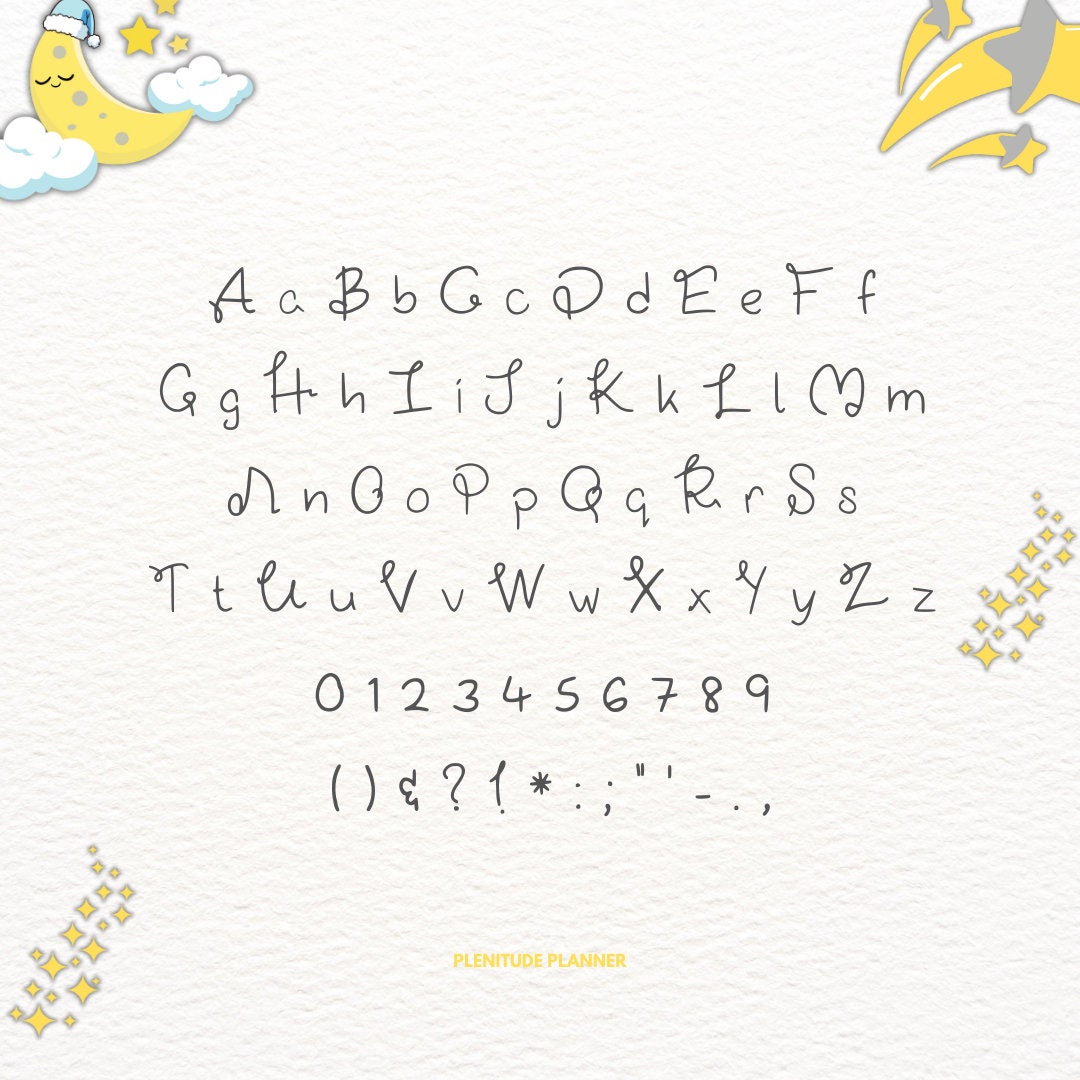 Digital Font Goodnotes Font Fonts for Creative Content Goodnotes ...