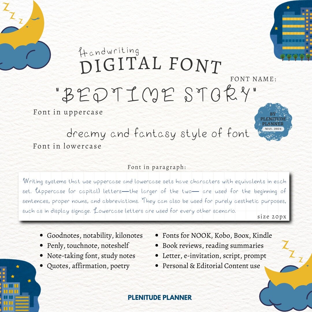 Handwriting Font Goodnotes Font Fonts for Creative Content Goodnotes ...