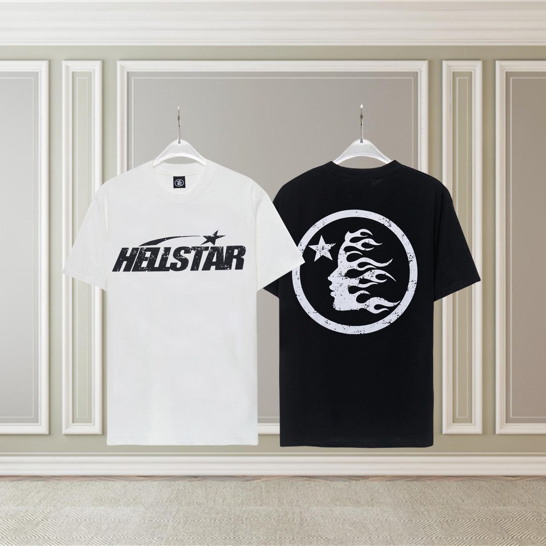 Hellstar Shirts Men's Hip Hop Full Letter Printing Summer Hot T-shirt ...