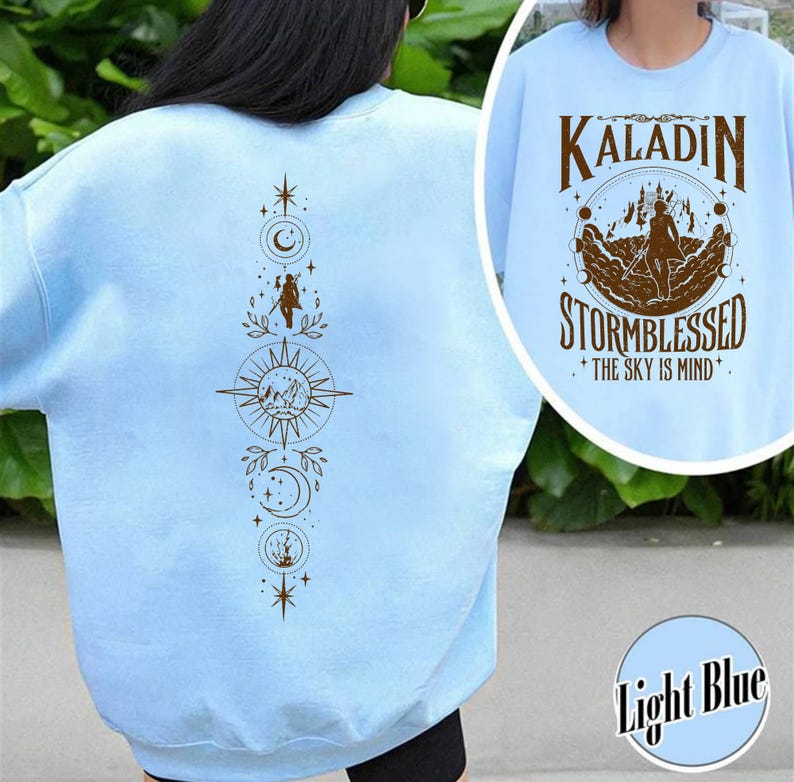 Kaladin Stormblessed Sweatshirt, Stormlight Archive Windrunner Shirt ...