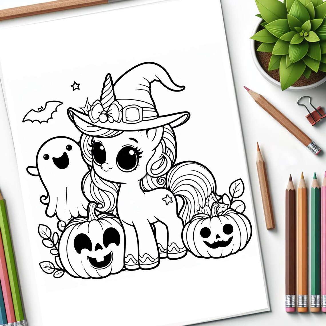 50 Cute Unicorn Coloring Pages for Kids. Kawaii Unicorn Coloring Pages ...