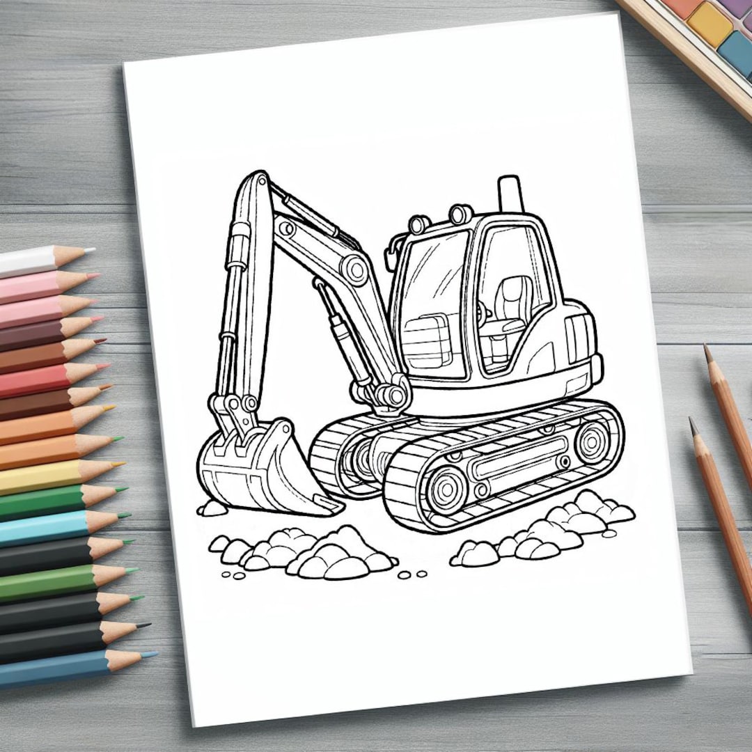 25 Construction Equipment Coloring Pages for Kids Construction ...