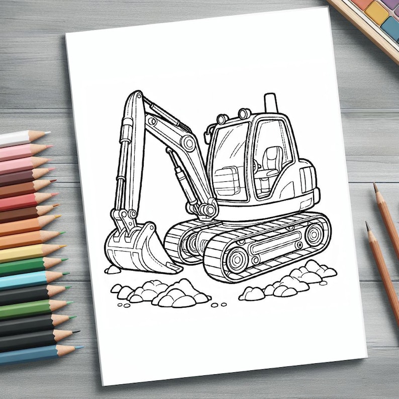 25 Construction Equipment Coloring Pages for Kids Construction ...