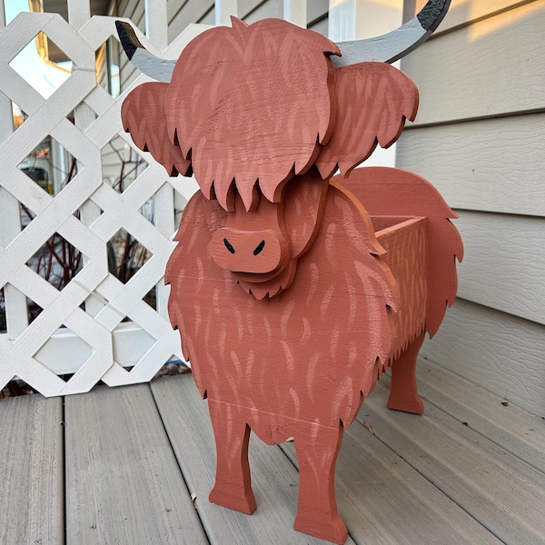 Cow Planter Box - Etsy