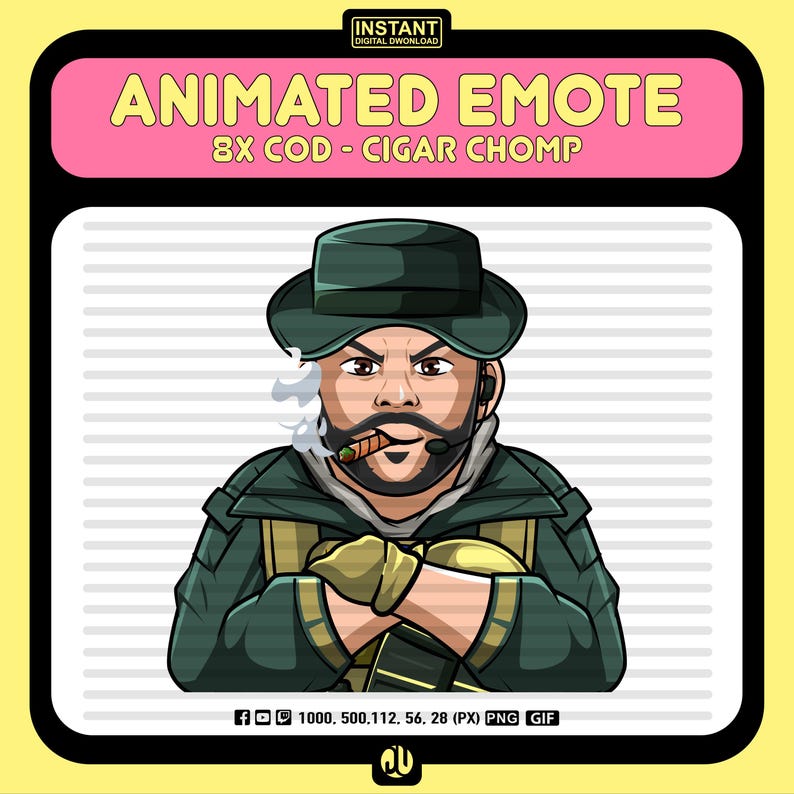 8x Tactical FPS Gamer Animated Emote Pack | Military Meme Gifs for ...