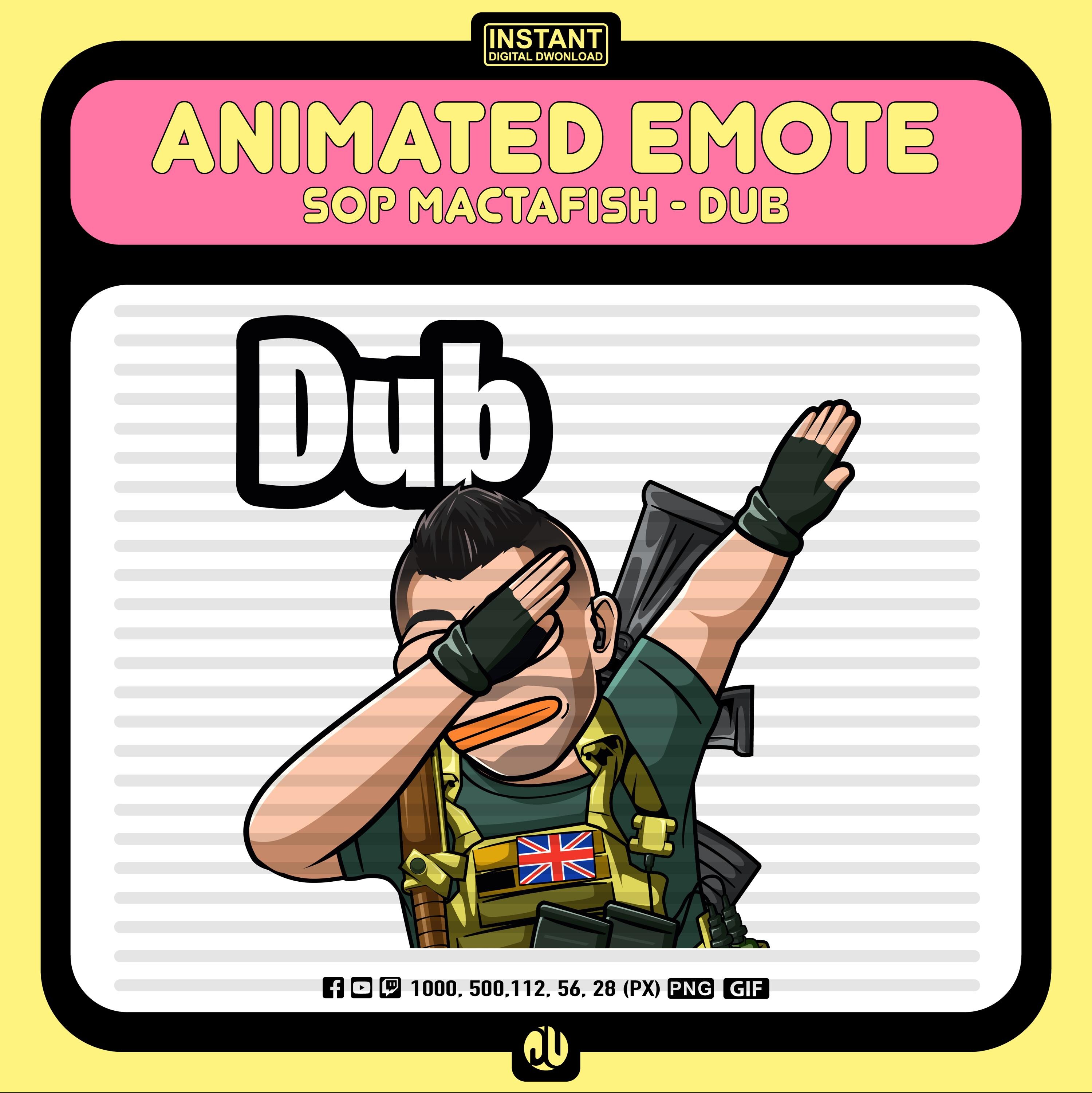 DUB - Tactical Soldier Animated Emote | FPS Streamer GIF | Military ...