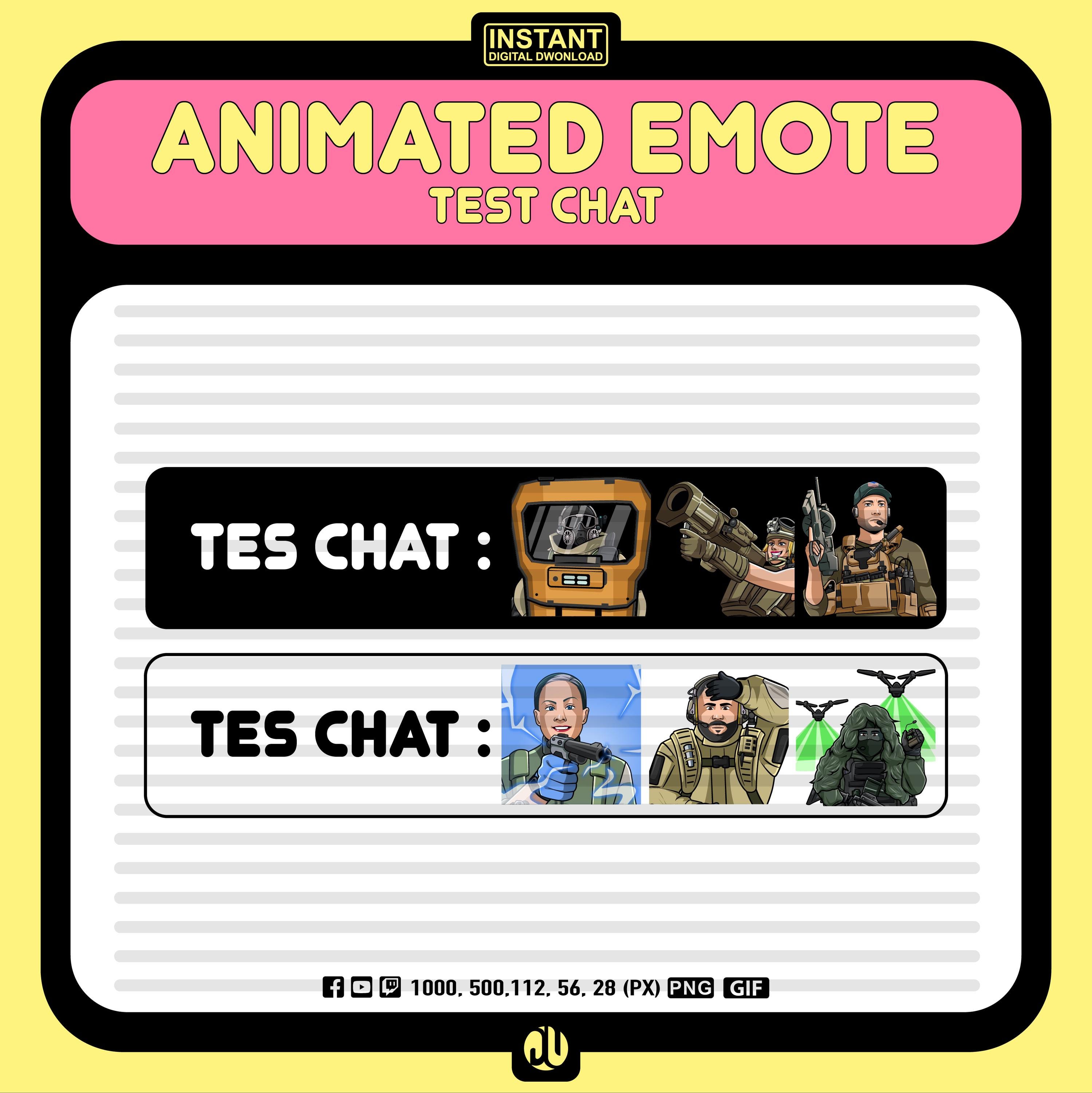 Tactical FPS Gamer Animated Emotes: Military Meme Gifs (digital ...
