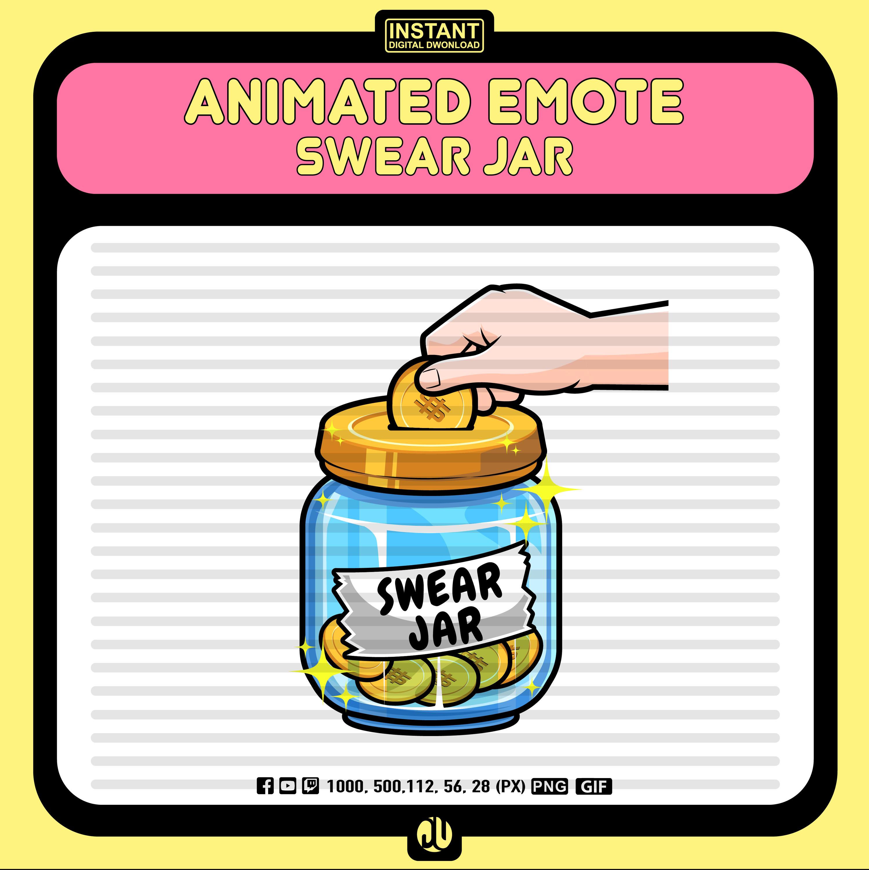 Swear Jar Animated Emote Emotes | Discord Emotes | Youtube Emotes ...