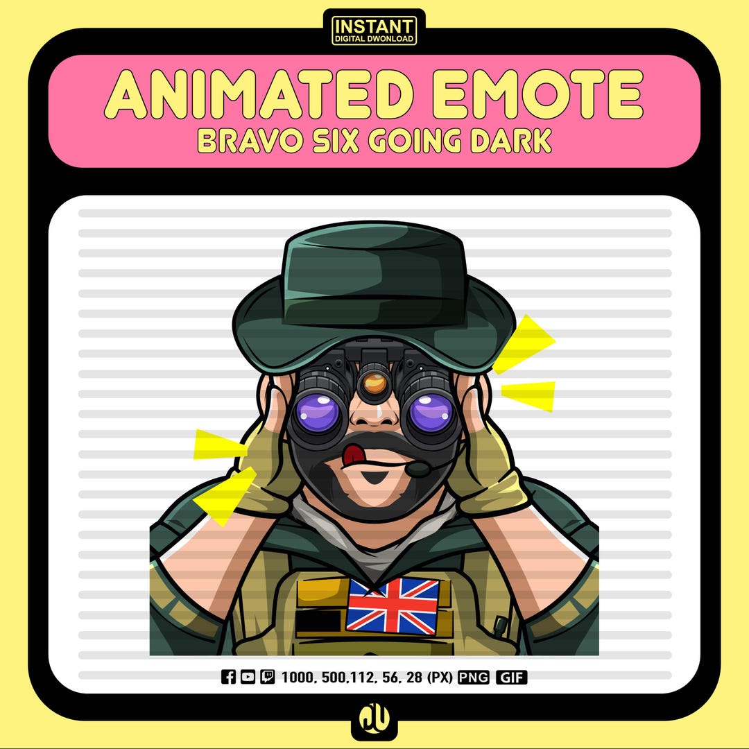 Bravo Six Going Dark - Tactical Soldier Animated Emote | FPS Streamer ...