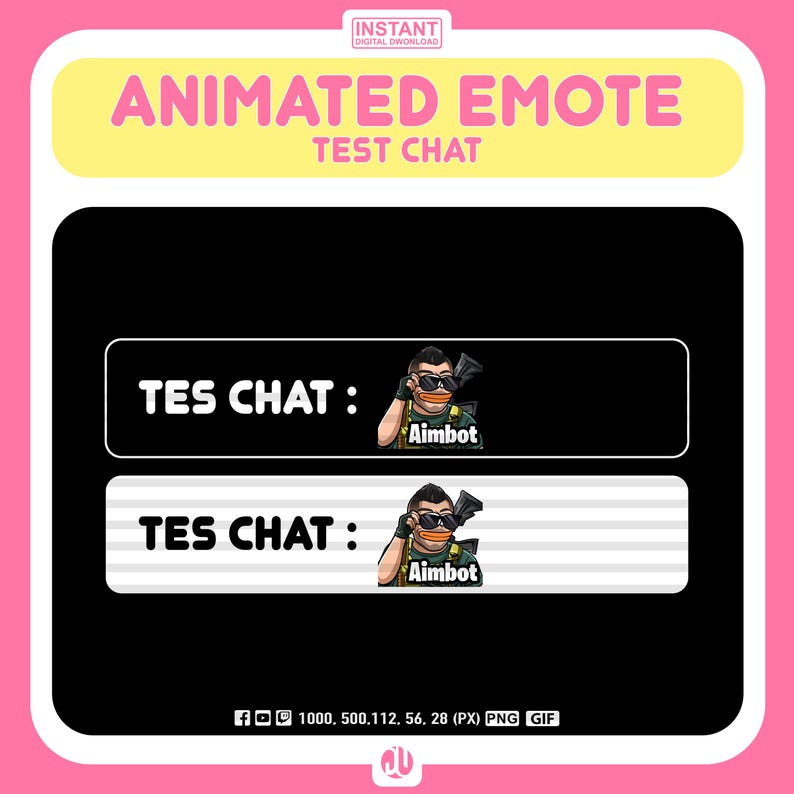 Aimbot - Tactical Soldier Animated Emote | FPS Streamer GIF | Military ...