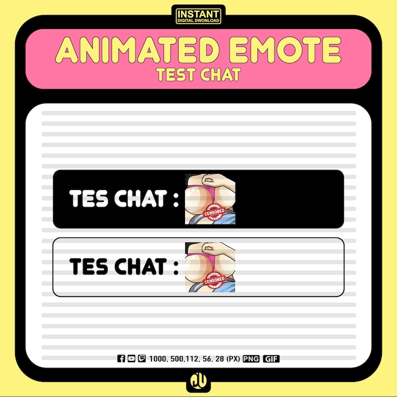 Animated Dance Emote | Flirty & Funny GIF for Twitch, Discord and More ...